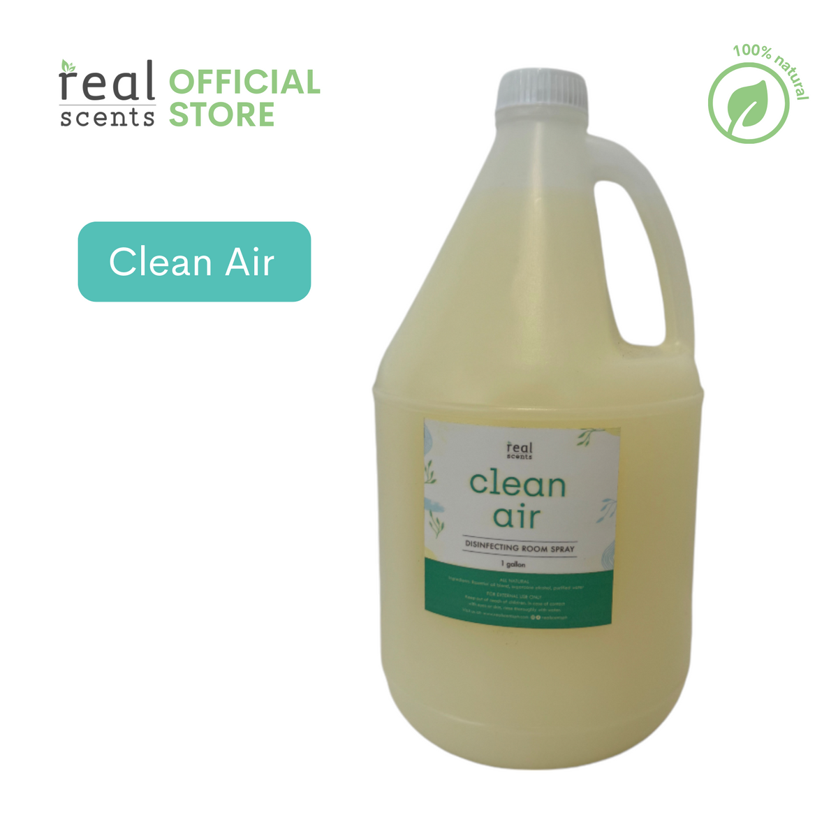 Clean Air Disinfecting Room Spray 1 Gallon – Real Scents